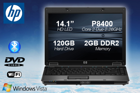 Ex-Lease HP 6530b Notebook - 14.1-inch/Intel Core2 Duo 2.26Ghz/2GB ...