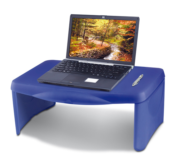 Portable collapsible lap desk with built-in storage