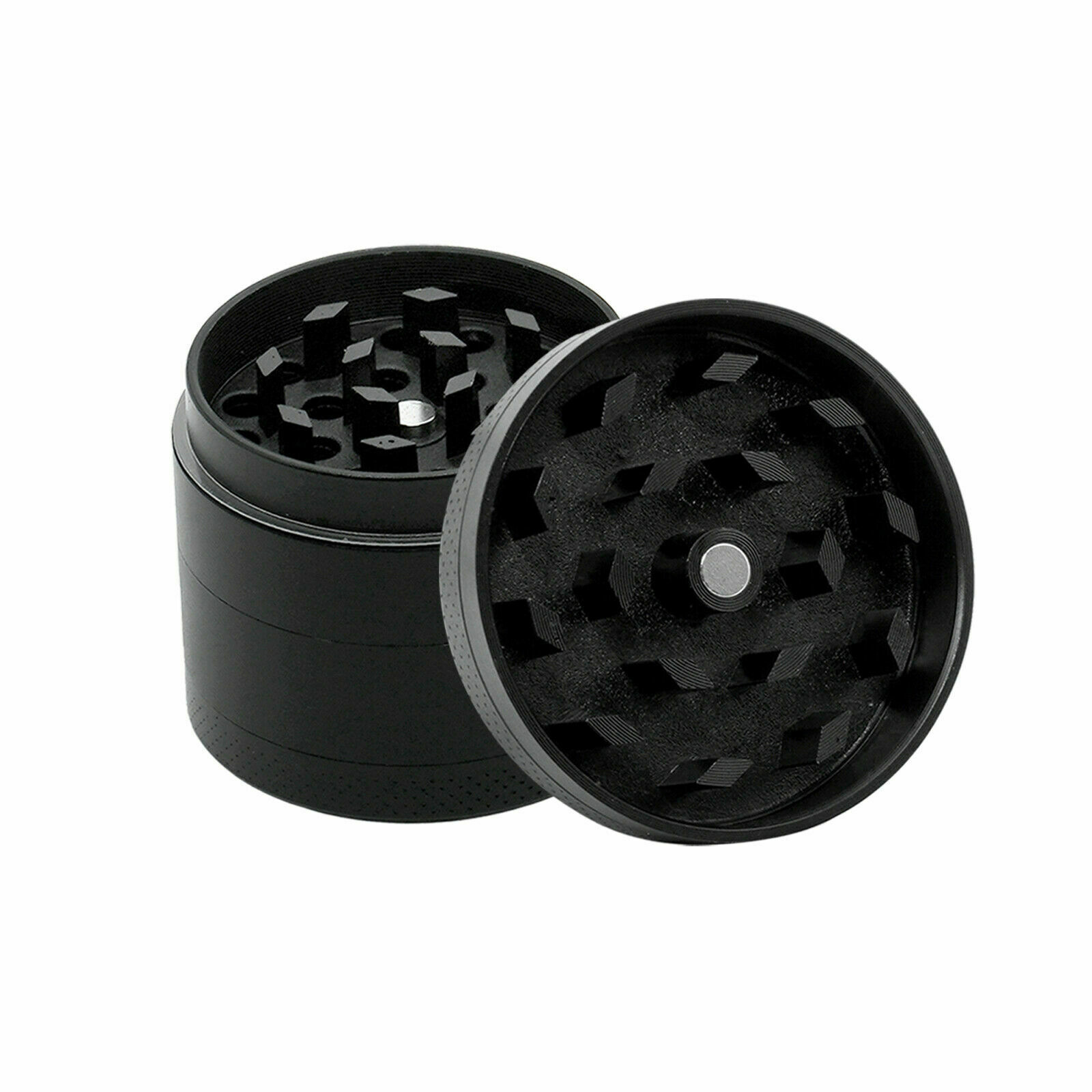 4-Layer Metal Zinc Alloy Tobacco Herb Grinder Hand Muller Smoke Crusher ...