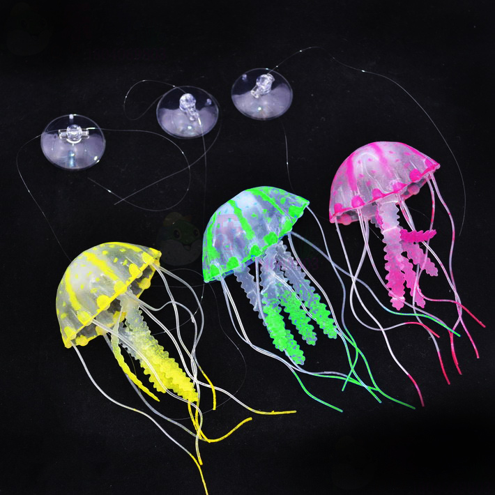 Small Glowing Artificial Jellyfish for Aquarium Small Glowing Artificial Jellyfish for Aquarium