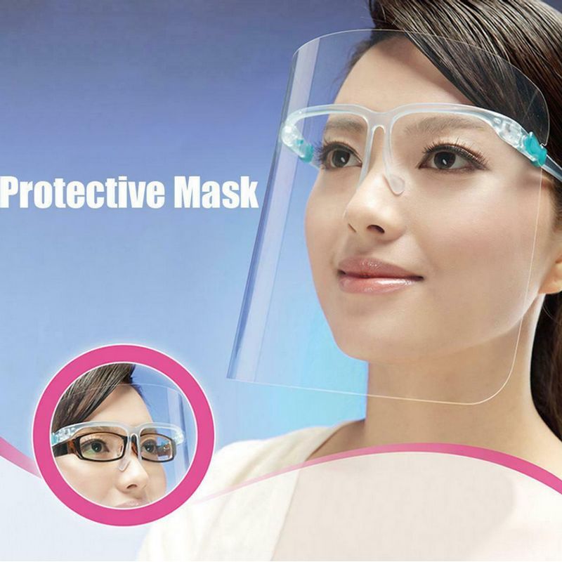 Face Shield Clear Glasses Mask Full Cover Protection Safety Anti-Fog ...