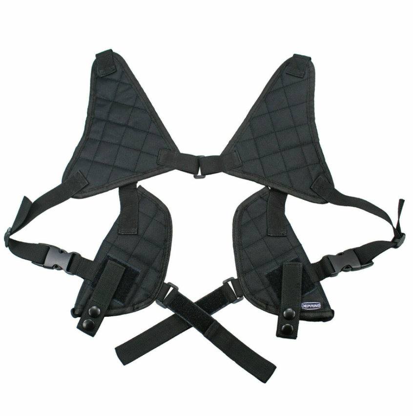 Tactical Double Gun Shoulder Holster Adjustable Horizontal Pistol ...