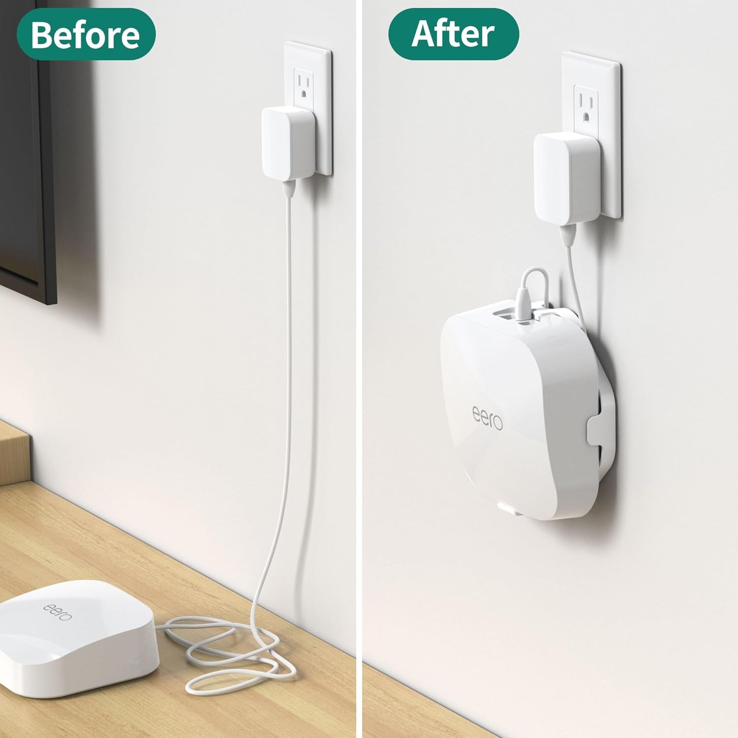 Home Mount Made for eero Pro 6/6e Wall Mount - Secure & Sleek Cable ...